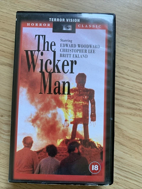 VINTAGE VHS HORROR Movie. The Wicker Man. Horror Classic. Terror Vision ...