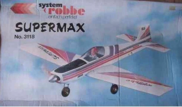 ROBBE SUPERMAX RC Flugmodell ca. 1380mm, Vintage, neuer Rumpf ...