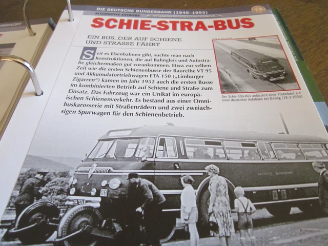 DEUTSCHE EISENBAHNGESCHICHTE DB 1949-1993 Schie-Stra-Bus >Schienen ...