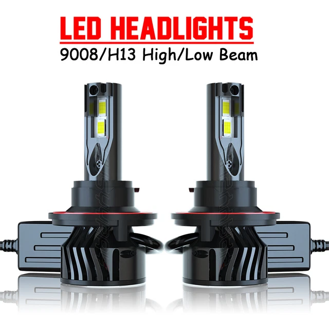 2PC H13 9008 LED Headlight Bulbs Kit 6000K For Chevrolet Orlando 2012 ...