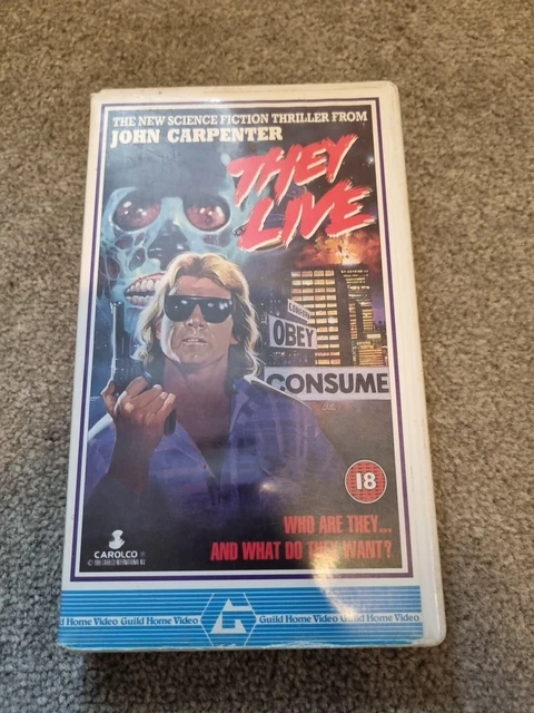 THEY LIVE .VHS .John Carpenter 80s vhs £14.99 - PicClick UK