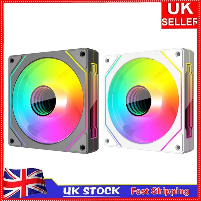 12CM ARGB 5V 3Pin 4 Pin PWM Quiet Cooling Fan Infinity Mirror Durable ...