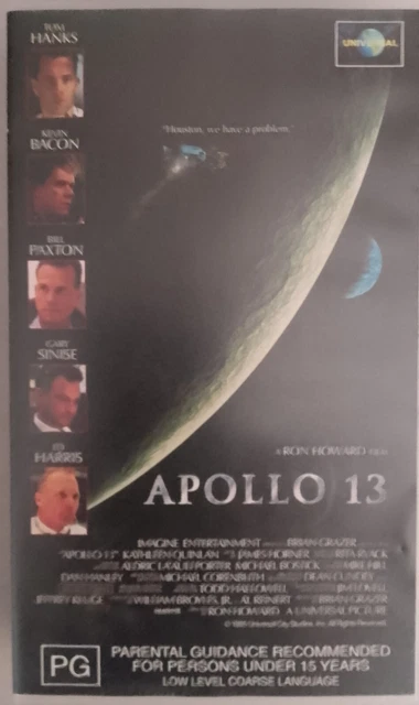 APOLLO 13 VHS Tom Hanks Kevin Bacon directed by Ron Howard PAL Australia 1997 $35.00 - PicClick AU