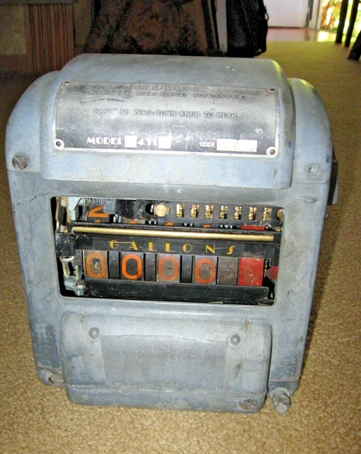 VINTAGE NEPTUNE MODEL 431 Print-O-Meter Register Fuel Gas Oil Flow ...