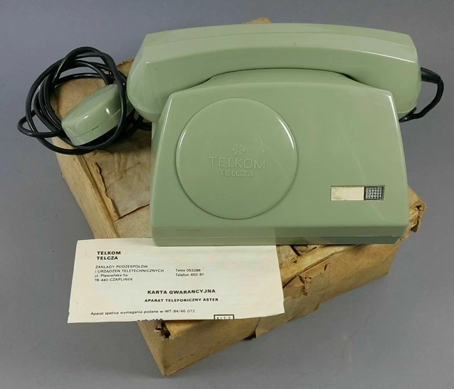RARE POLISH ARMY Rotary Without Dial Telephone Telkom Aster Phone 1988 ...