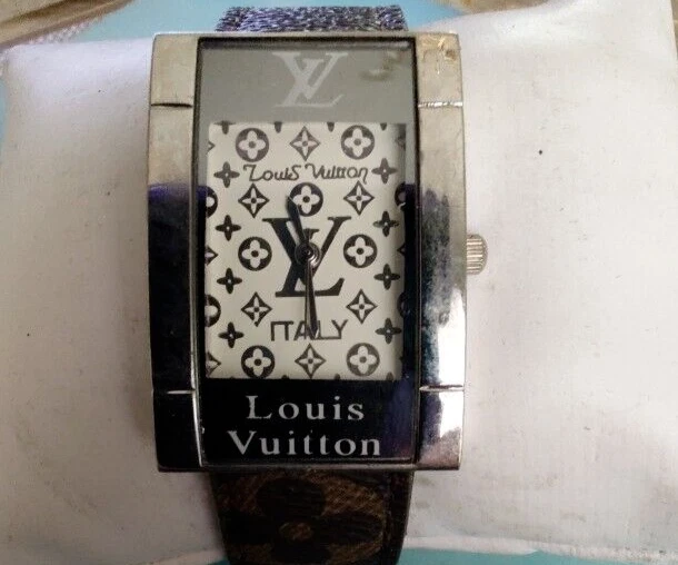 OROLOGIO DA POLSO Vintage Donna Louis Vuitton Preproprietà Placca O G ...