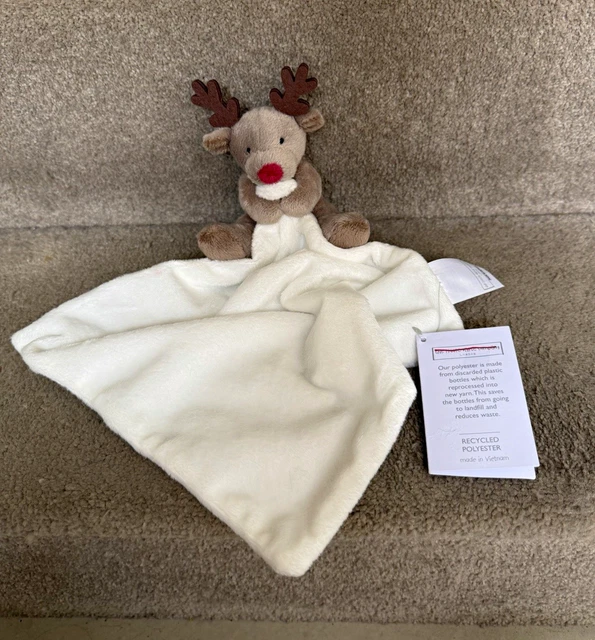 New With Tags The Little White Company Jingles Reindeer Comforter £10