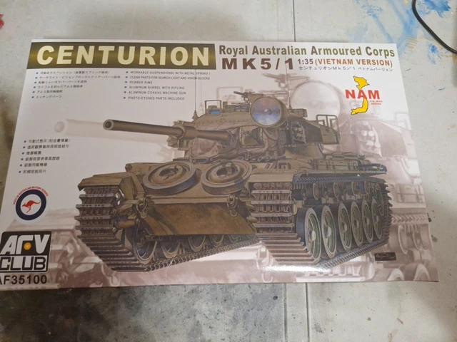 1/35 AFV CLUB CENTURION Mk 5/1 RAAC VIETNAM VERSION BRAND NEW $30.00 - PicClick AU