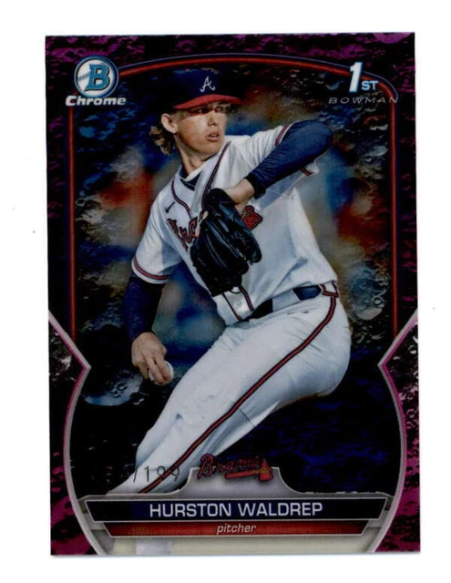 RÉFRACTEUR LUNE VIOLET Hurston Waldrep 2023 Bowman Chrome #Bdc-114 #059 ...