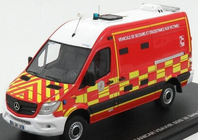 MERCEDES SPRINTER SANICAR Vsavhr 4X4 Pompiers Pompier Sdis 38 Isere ...