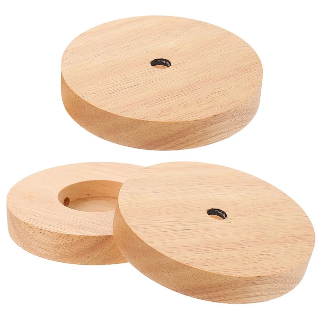 3PCS NIGHT LAMP Wood Bases Solid Wood Lamp Base Table Lamp Bases Lamp ...