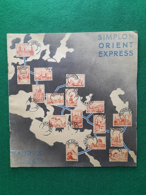BROCHURE CATALOGUE WAGONS-LITS Simplon Taurus Orient-Express, Illustré ...