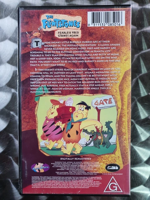 THE FLINTSTONES: FEARLESS Fred Strikes Again - VHS Movie - Video Tape £ ...