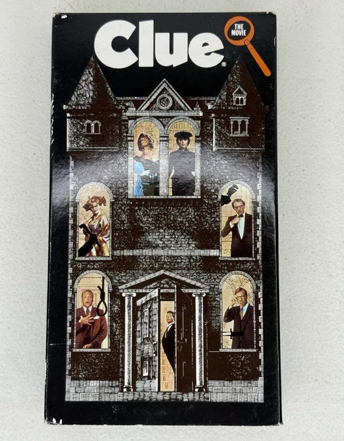 CLUE THE MOVIE VHS Tape 1985 Tim Curry Mystery Thriller Rare OOP Non ...