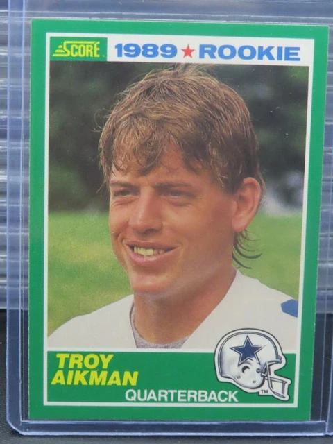 1989 SCORE TROY Aikman Rookie Card RC #270 Dallas Cowboys EUR 7,46 - PicClick FR