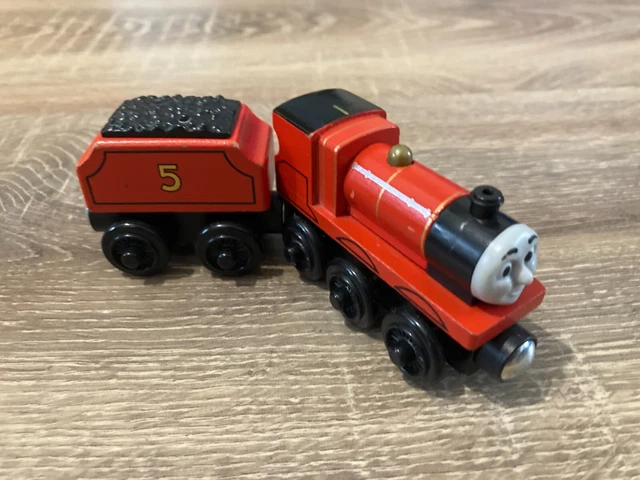 WOODEN JAMES TRAIN From Thomas The Tank engine & Friends Toy Kids RARE £10.99 - PicClick UK