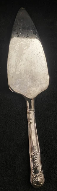 VINTAGE SILVER PLATED MAYELL KINGS PATTERN CAKE SLICE PIE CAKE SERVER ...