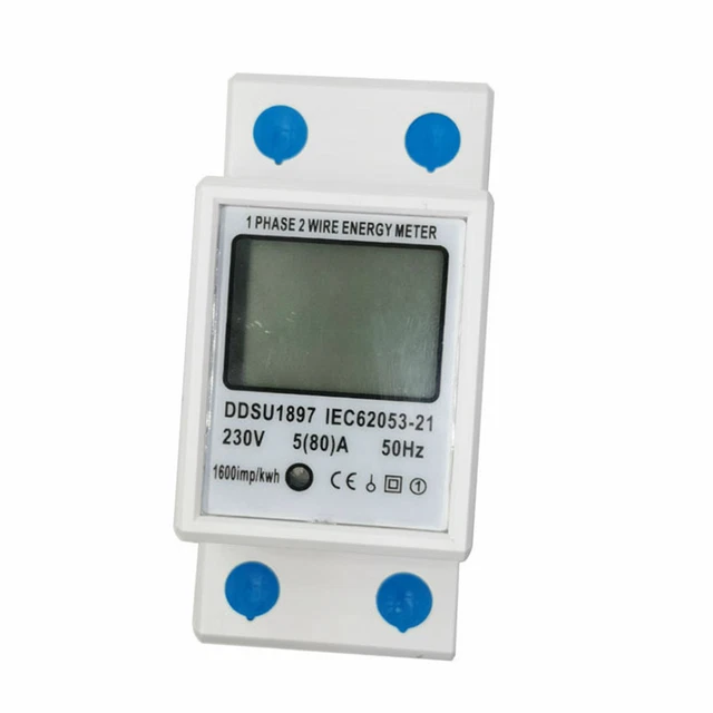 SMALL HOME ENERGY Monitor Single Phase LCD Display Multimeter Power ...