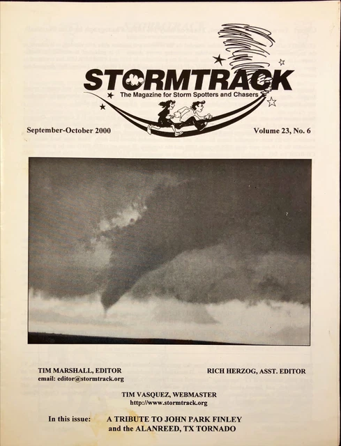 STORM TRACK STORM Chaser Spotter Magazine Sep-Oct 2000 Stormtrack Tim ...