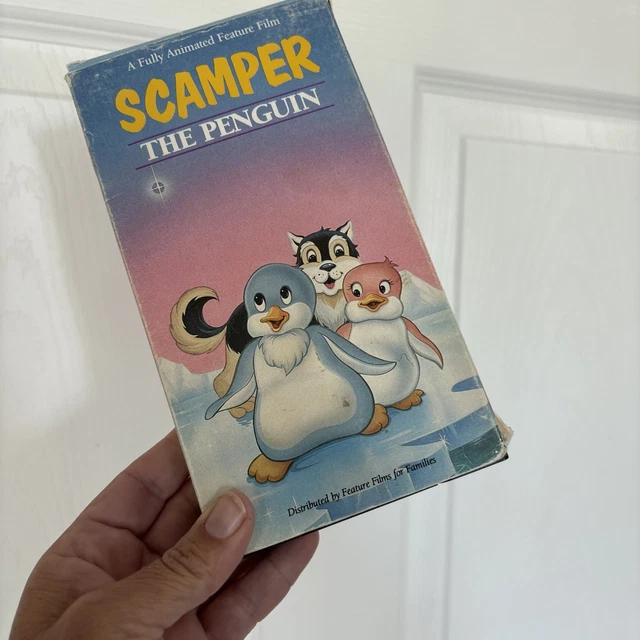 1992 SCAMPER THE Penguin, Fully Animated Feature Film, VHS Enoki Films ...