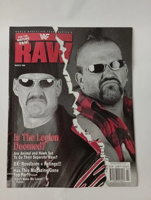 WWF WWE RAW Magazine March 1998 £1.50 - PicClick UK