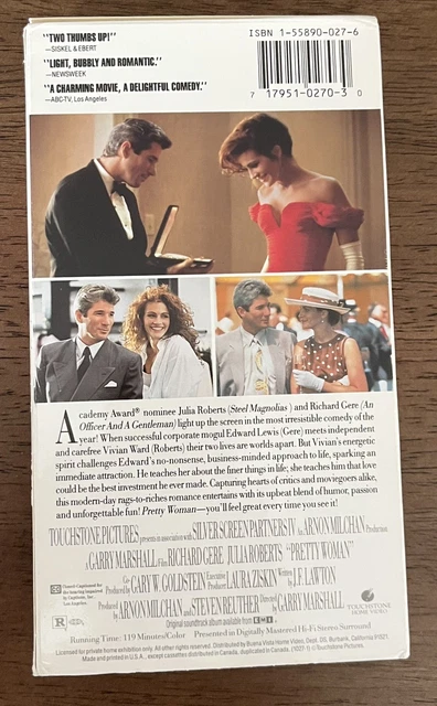 Pretty Woman Vhs Julia Roberts Richard Gere 1990 Rom Com Classic 4549