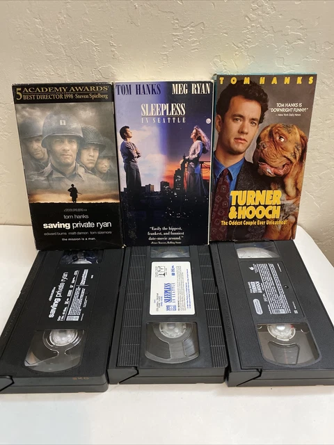 TOM HANKS VHS Lot x3 Sleepless In Seattle/ Saving Private Ryan / Turner & Hooch £13.49 - PicClick UK