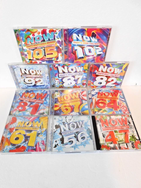 NOW THAT'S WHAT I Call Music CD bundle, 47,56,61,64,67,81,82,87 ...