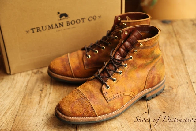 TRUMAN BOOT CO. Coach Rambler Brown Leather Boots Men's UK 9.5 US 10 EU ...