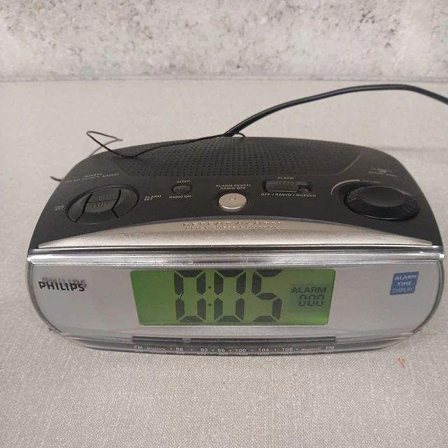 PHILIPS RADIO ALARM Clock AJ3010, Corded, Digital, Clock Radio, Retro ...
