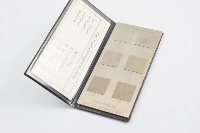 RUBERT & CO Surface Finish Comparator Scale (Propellers Roughness Gauge ...