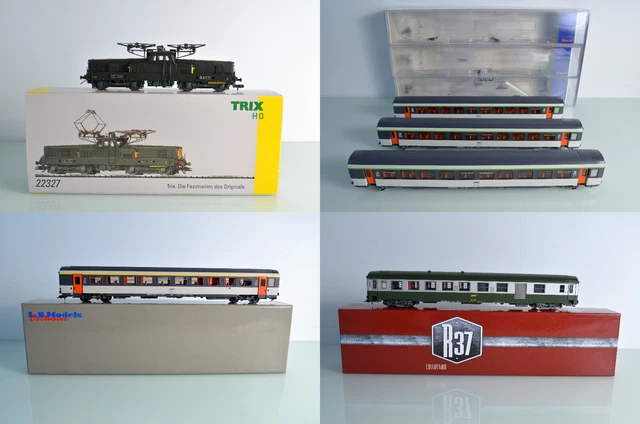 TRIX 22327 ROCO 74032 L.S. Models 40253 R37 42001 Zugset, SNCF, H0, DCC ...