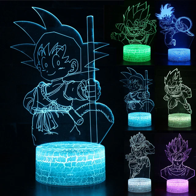 SEVEN DRAGON BALL Series 3D Table Visual Stereo Lamp Touch LED Night ...