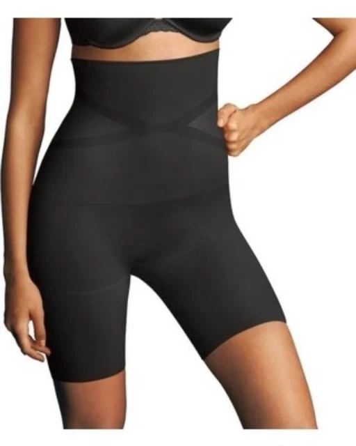 NWT MAIDENFORM S Slim Waisters Thigh Slimmer DM2550 Black #90606 £24.93 ...