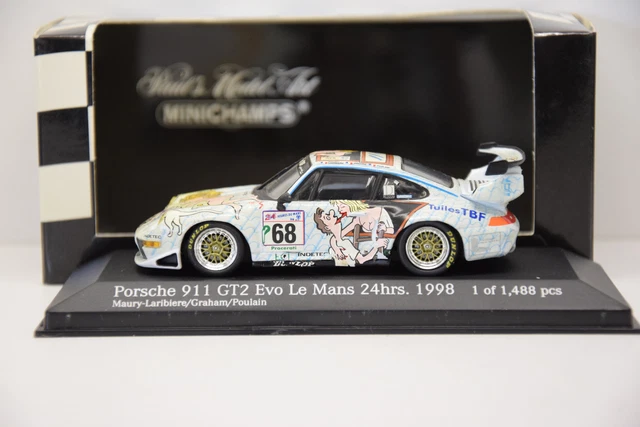 PORSCHE 911 GT2 Evo Wolinski #68 Le Mans 1998 Minichamps 1/43 Neuve En ...