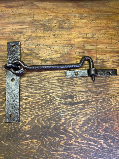 ANCIEN CROCHET 23 cm, en fer pour porte volet grille,ferrure serrure ...