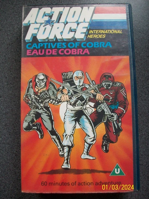 ACTION FORCE CAPTIVES Of Cobra Eau De Cobra VHS Video UK G.I. Joe GI G ...