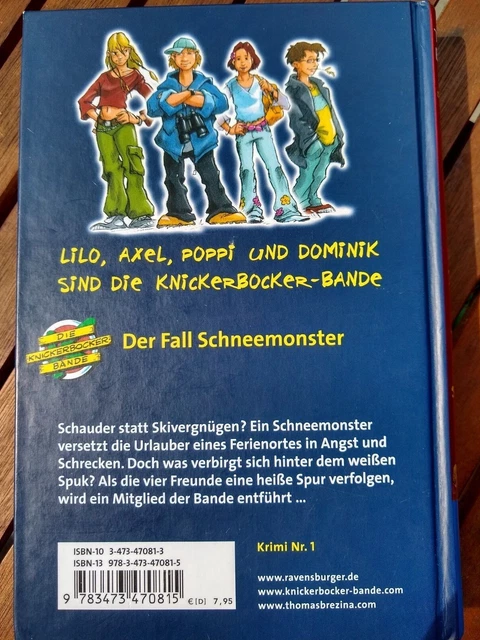 DIE KNICKERBOCKER BANDE - Rätsel um das Schneemonster, Bd 1,Thomas ...
