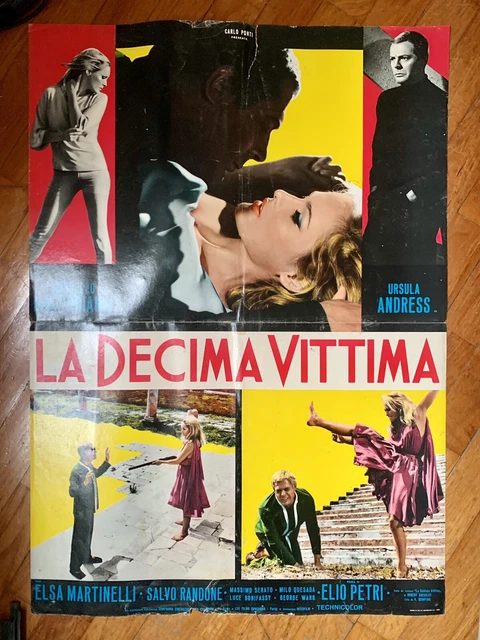 LA DECIMA VITTIMA Mastroianni Andress Martinelli Regia E. Petri ...