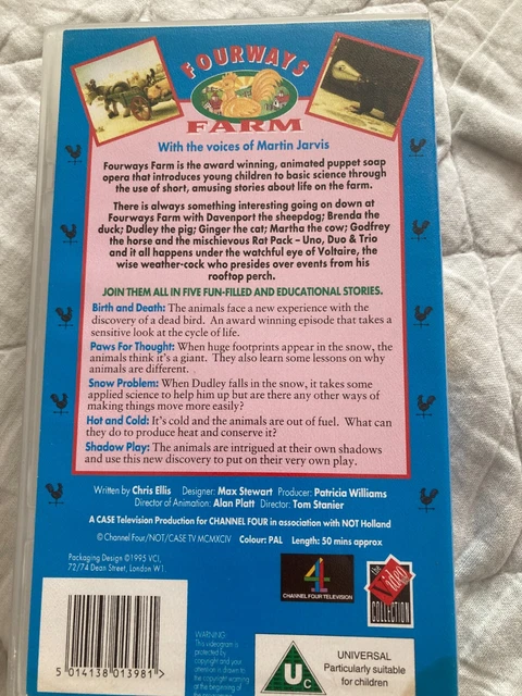 FOURWAYS FARM VHS Paws For Thought £21.99 - PicClick UK
