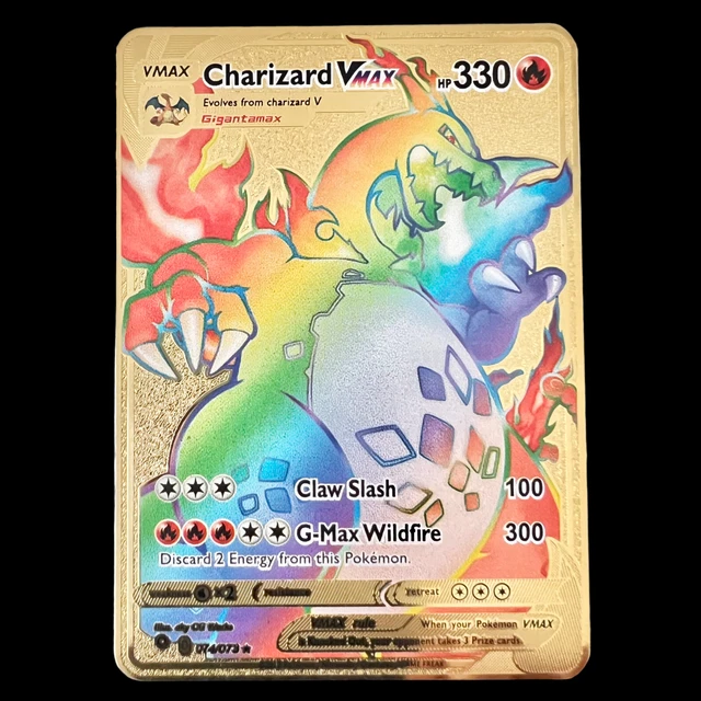 STEEL POKEMON SOLID Metal Card *Charizard Arceus Ultra Necrozma Vmax EX ...