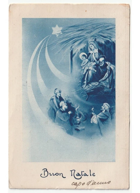 CARTOLINA BUON NATALE Sacra Famiglia 1965 (GS119) ^ EUR 3,00 - PicClick IT