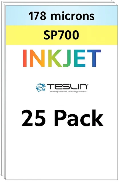 TESLIN® SYNTHETIC PAPER - A4 Sheet Laser & Inkjet Printers ID Cards ...