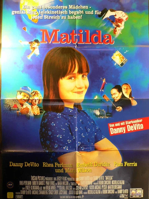 MATILDA - MARA Wilson - Danny DeVito - Videoposter A1 84x60cm gefaltet ...