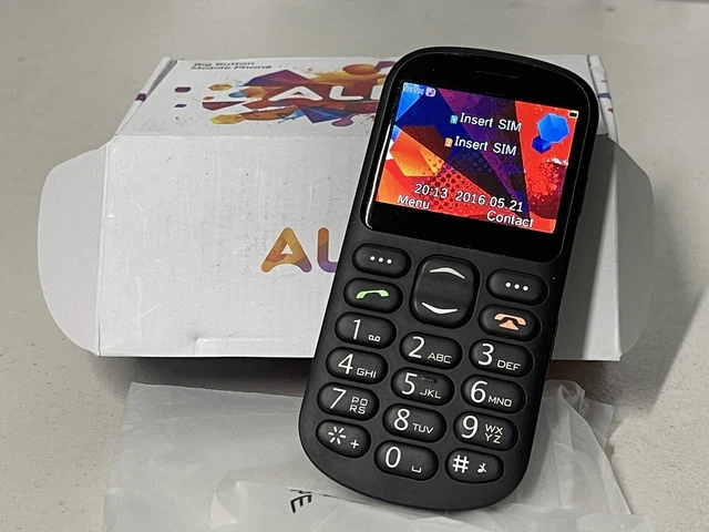 ALBA BIG BUTTON Dual SIM 60MB Black Factory Unlocked 2G Simfree (4480 ...