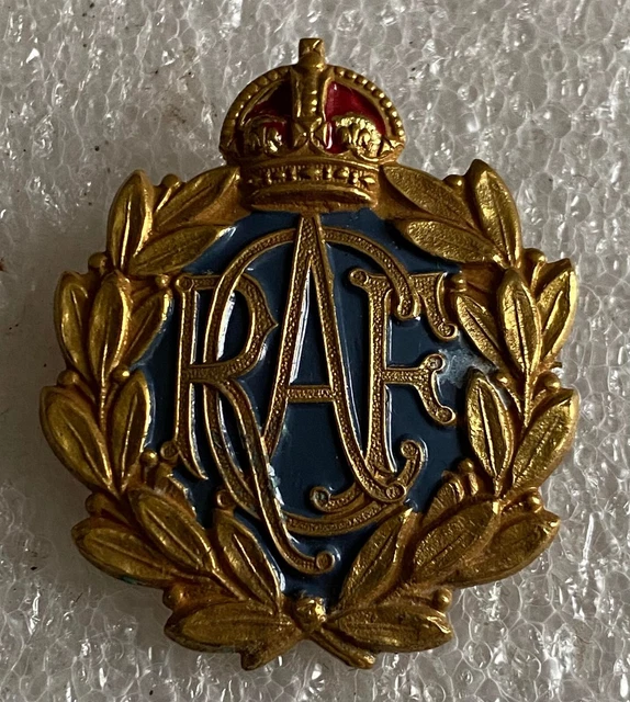 WW2 ROYAL CANADIAN Air Force Rcaf Airmans Cap Badge Size Enamel Pin ...