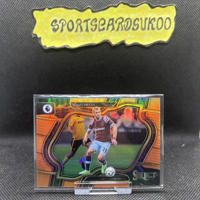 PANINI PREMIER LEAGUE Select 2022-23 Tomas Soucek/75 Prizm arancione EUR 19,92 - PicClick IT