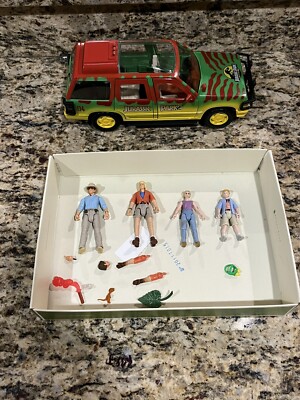 JURASSIC PARK LEGACY Collection Ford Explorer Tim Lex Sattler Grant Lot ...