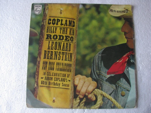 COPLAND BILLY THE Kid Rodeo Leonard Berstein World LP Record India-1721 ...