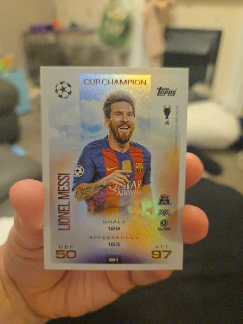 TOPPS MATCH ATTAX 2025/26 2026 Lionel Messi Barcelona Cup Champion ...